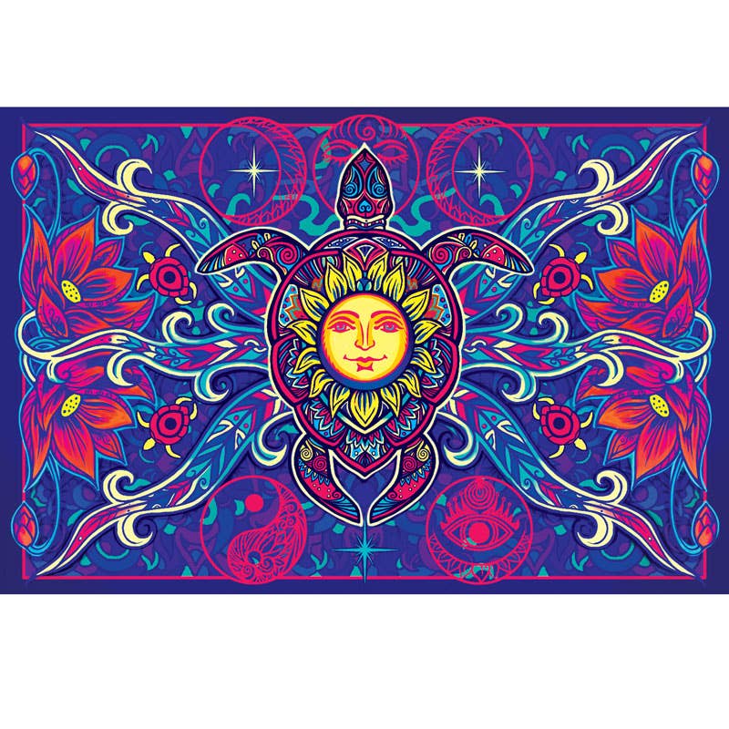 3D Turtle Tapestry – Shy Little Witch