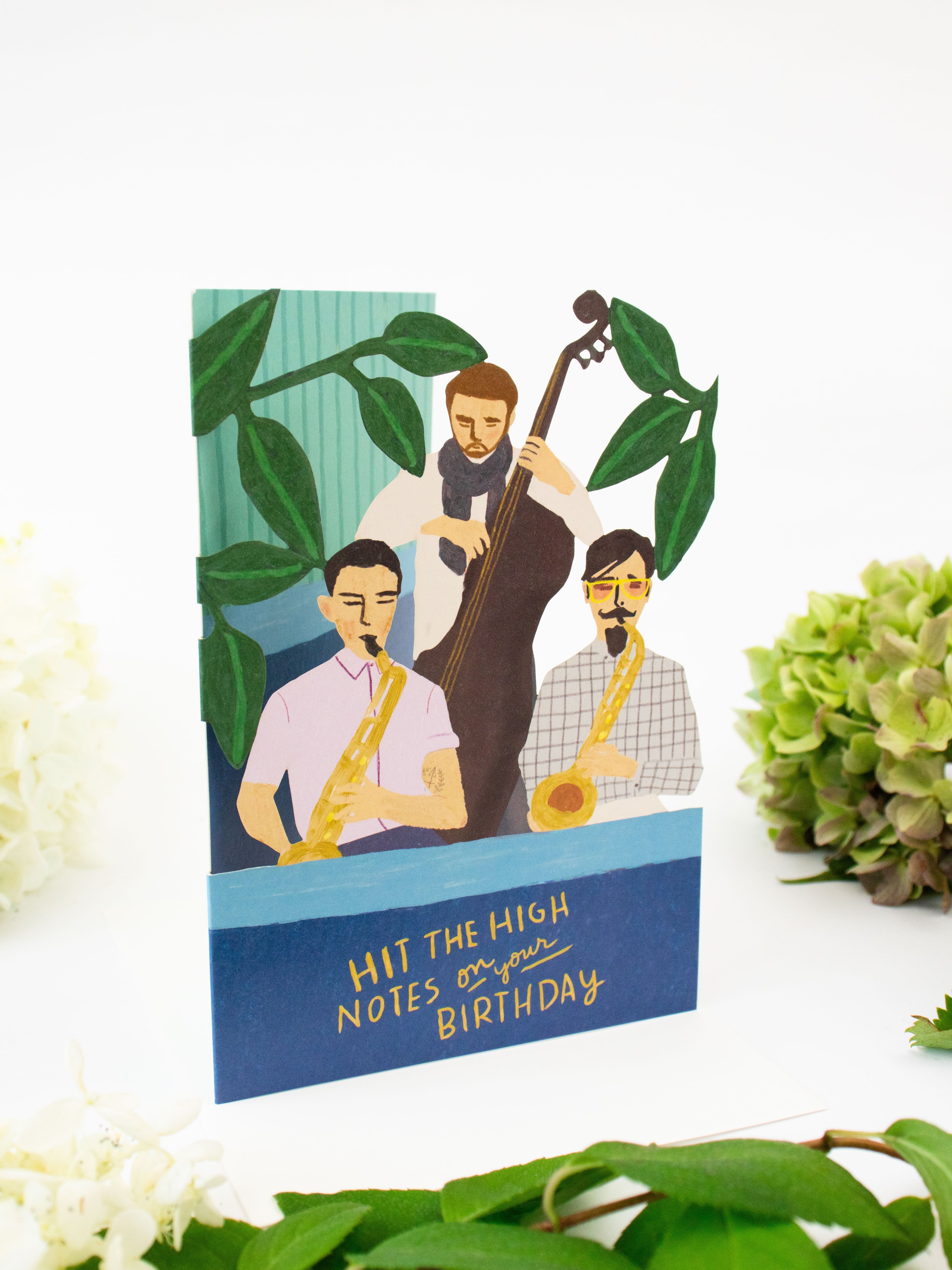 High Notes Lasercut Birthday Card – Shy Little Witch